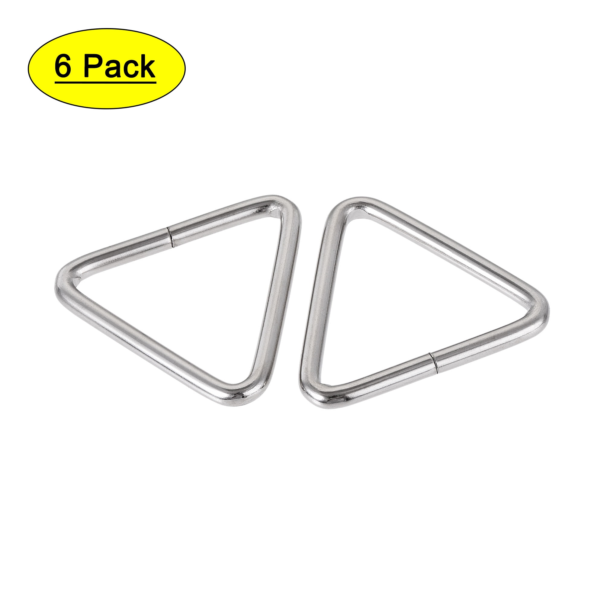 Uxcell Metal Triangle Ring Buckle 1.5"(38mm) Inner Width for Strap ...