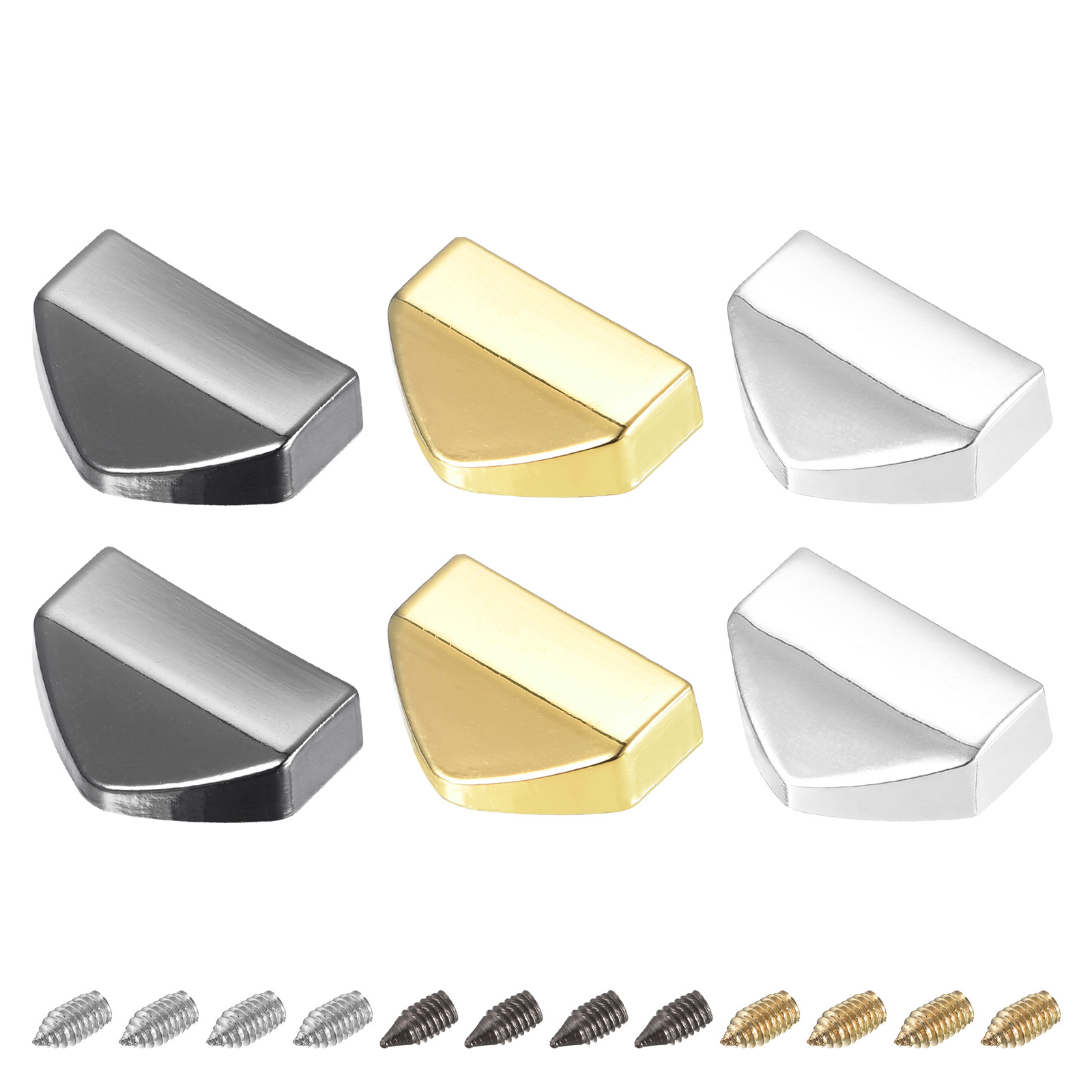 Uxcell Metal Triangle Zipper Tail Clip with Screws, 0.75'' Zipper ...