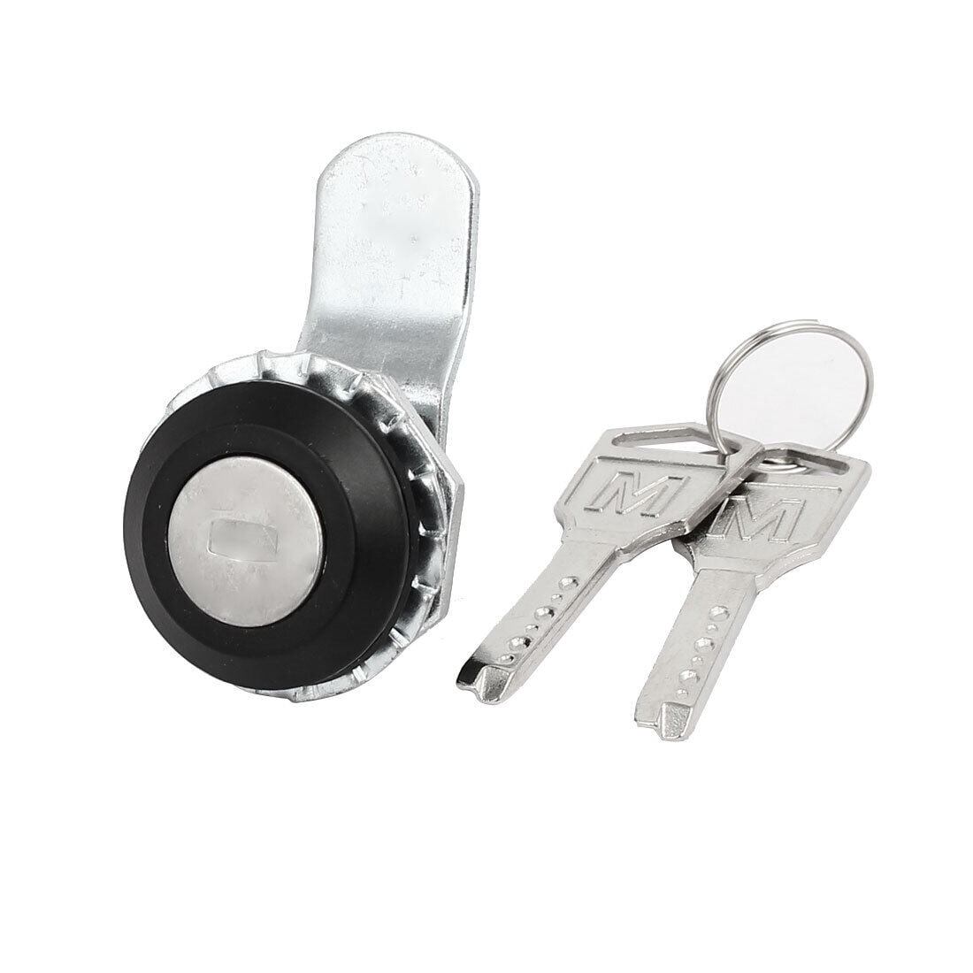 Uxcell Metal Tubular Cam Lock with 2 Keys - Black Security Cylinder ...