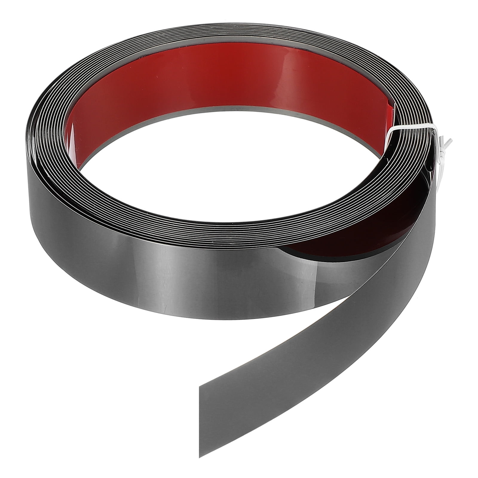 Uxcell Metal Wall Trim 13.1ft x 1.18" Peel and Stick Stainless Steel ...