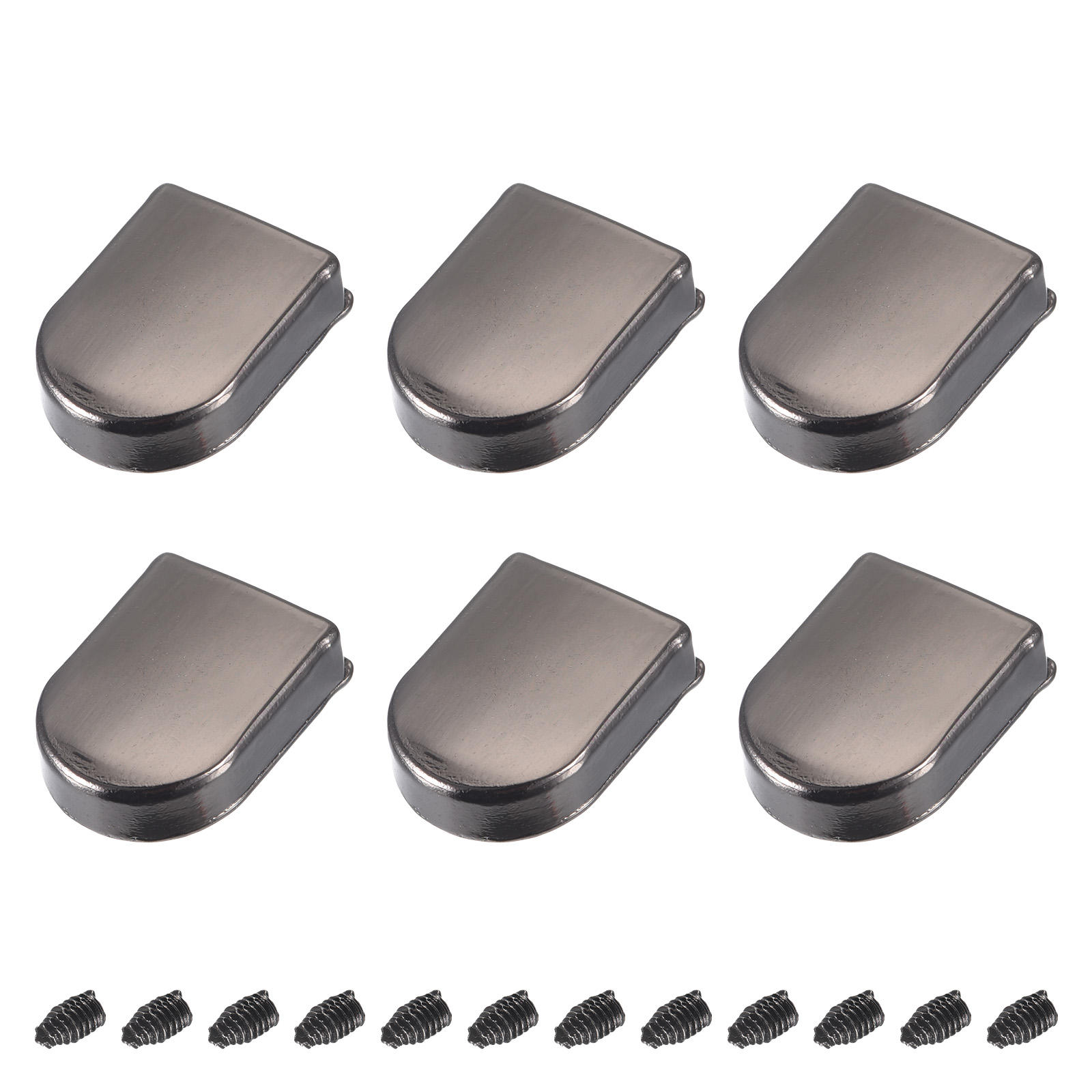 Uxcell Metal Zipper Stopper with Screws, 0.43 Inch Zipper Tail Clip ...