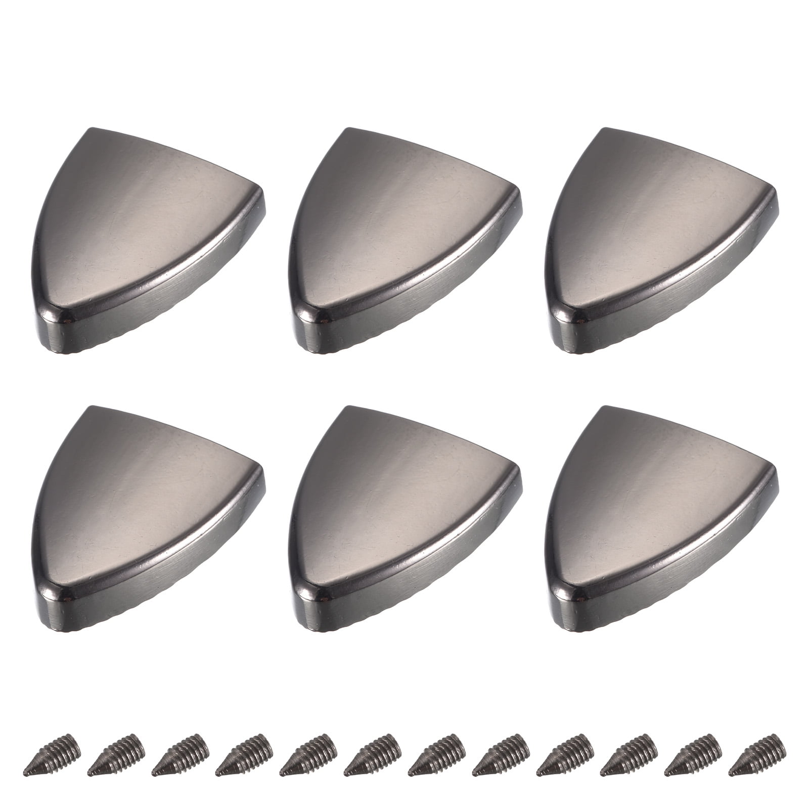 Uxcell Metal Zipper Tail Clip with Screws Triangle Zipper Buckle Tails ...