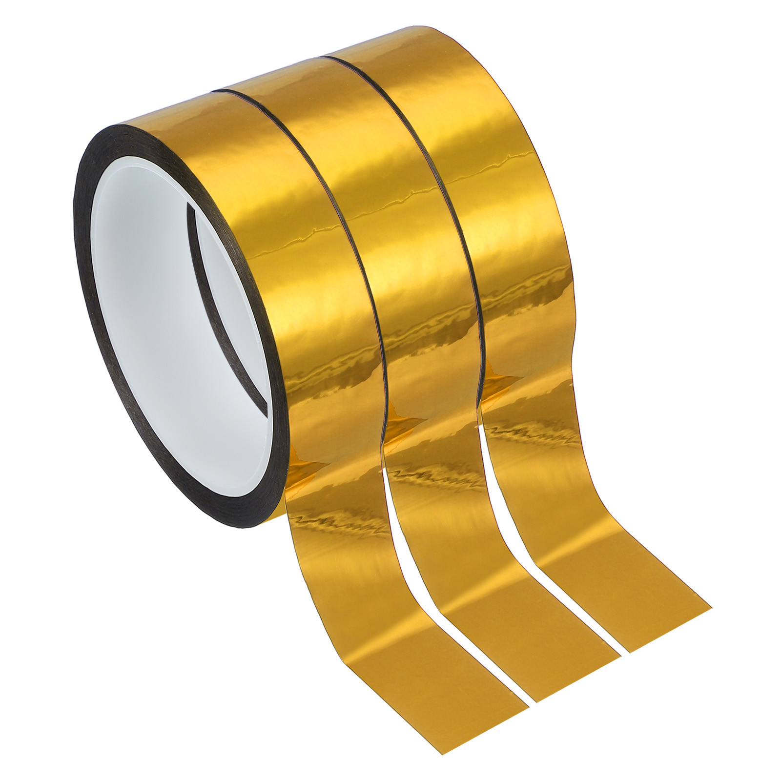 Uxcell Metalized Polyester Film Tape Metallic Decor Tape Adhesive ...