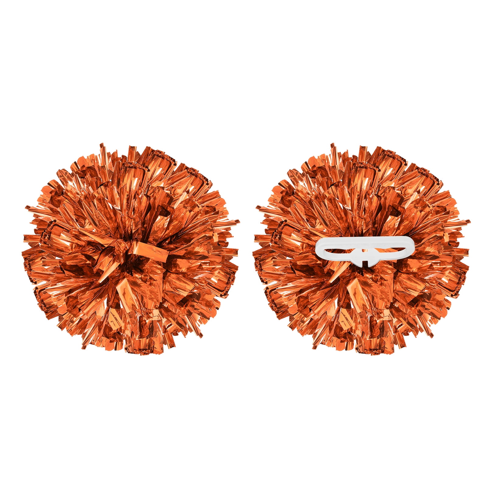 Uxcell 2 Pcs Metallic Cheerleading Pom Poms Cheer Pompoms 12" with ...