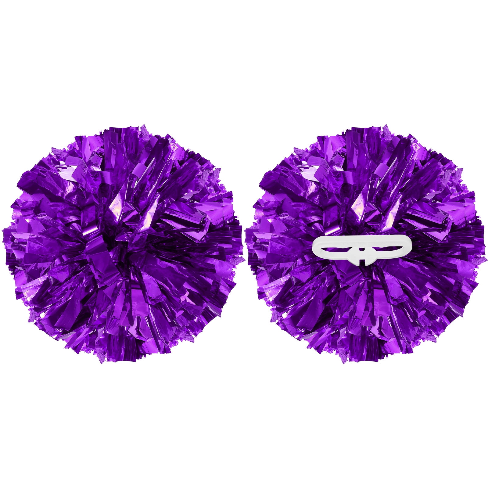 Uxcell Metallic Cheerleading Pom Poms Cheer Pompoms, with Handle Rings ...