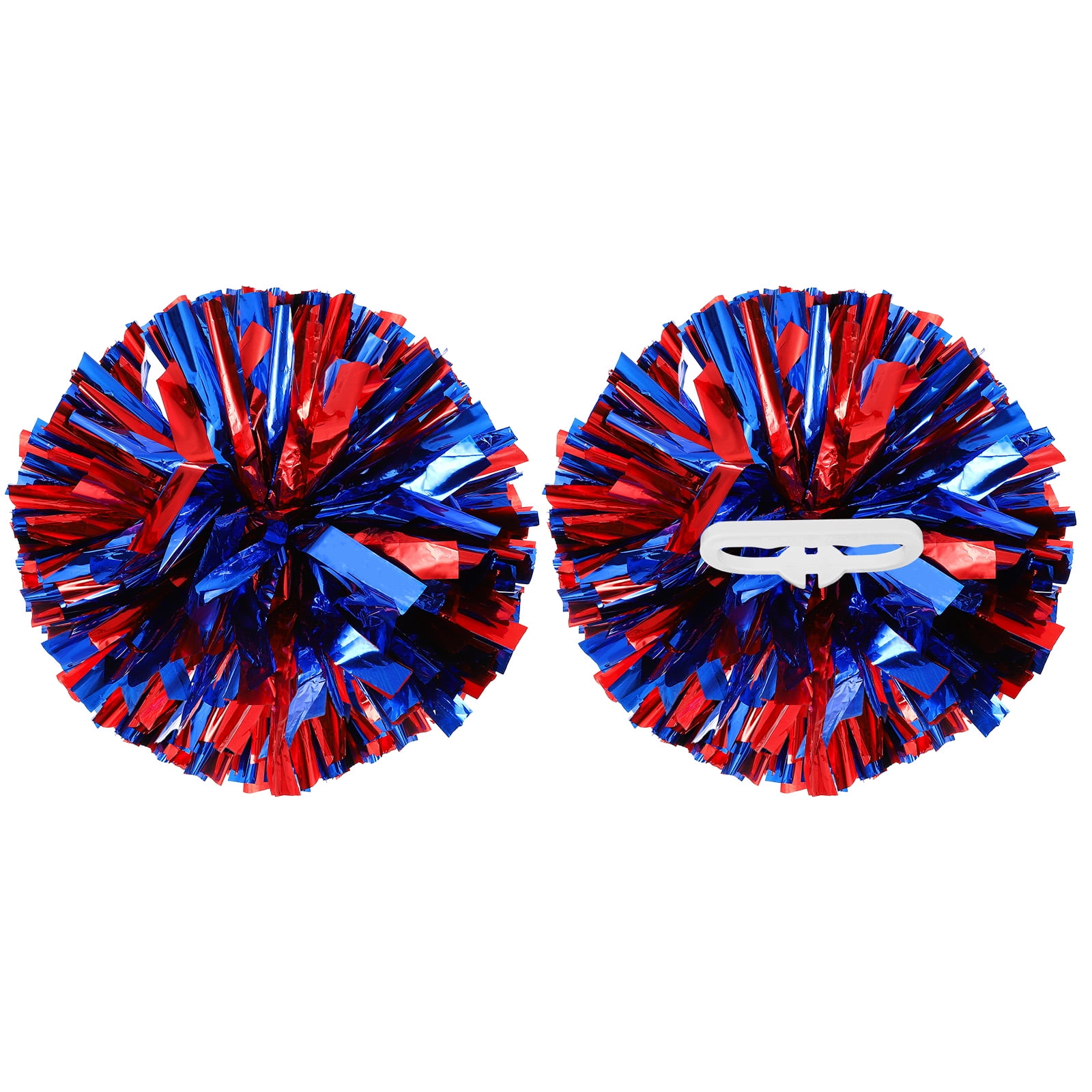 Uxcell 2 Pcs Metallic Cheerleading Pom Poms Cheer Pompoms 12" with ...