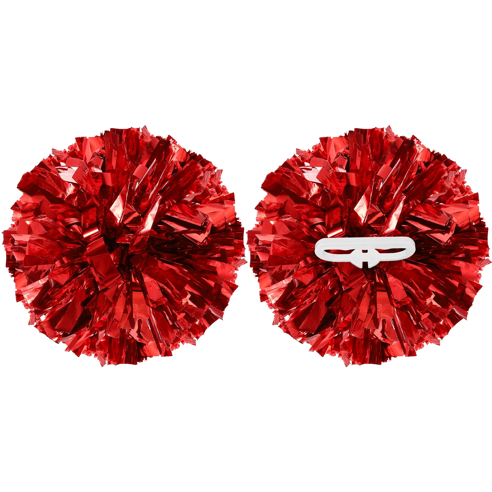 Uxcell Metallic Cheerleading Pom Poms Cheer Pompoms, with Handle Rings ...