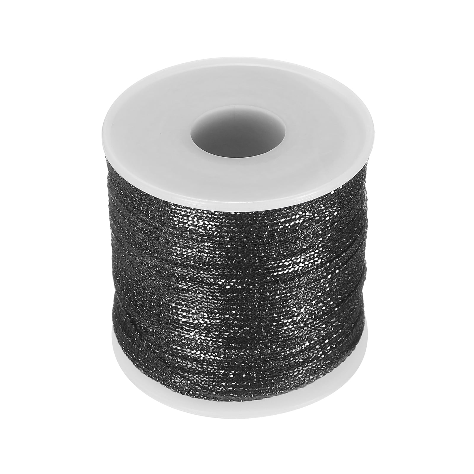 Uxcell Metallic Cord 3mm 109 Yards Metallic Ornament String Black ...