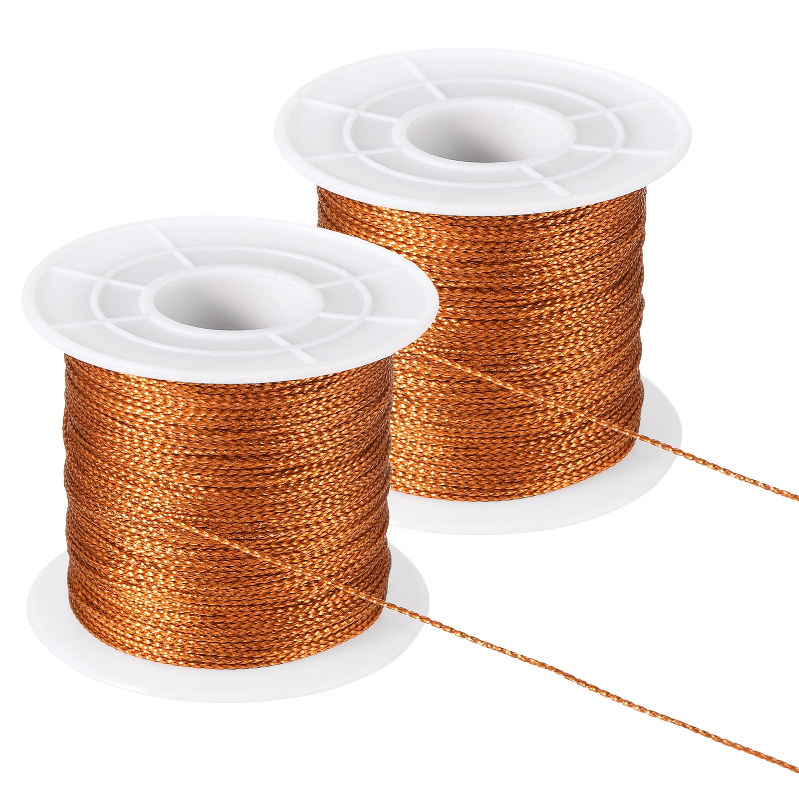 Uxcell Metallic Cord Tinsel Ornament String, Tag Cord Non Stretch Twine ...