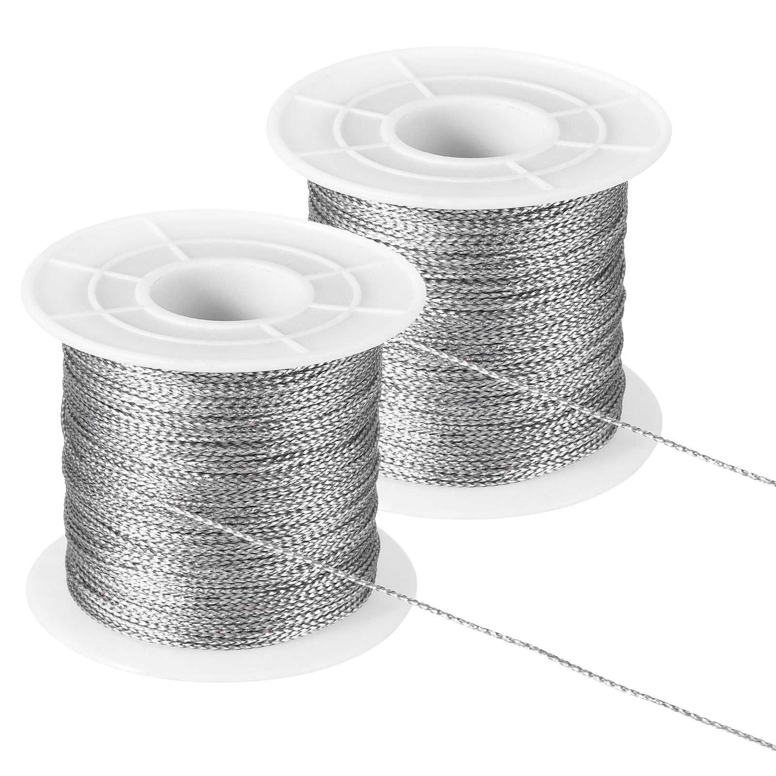 Uxcell Metallic Cord Tinsel Ornament String, Tag Cord Non Stretch Twine ...