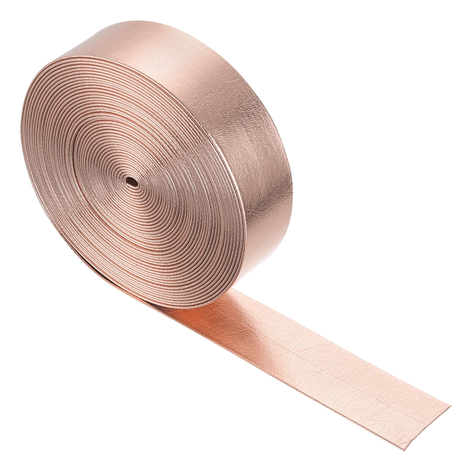 Uxcell Metallic Leather Strip, Rose Gold Wide Flat Leather Strap,197" x ...