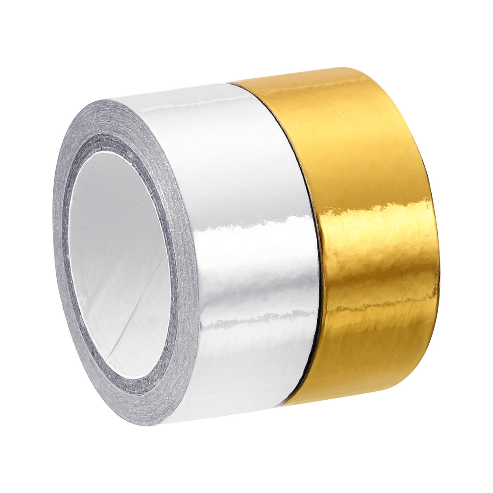 Uxcell Metallic Washi Tape 15mmx5m, 2 Pack Art Tapes Adhesive Gold Tone ...