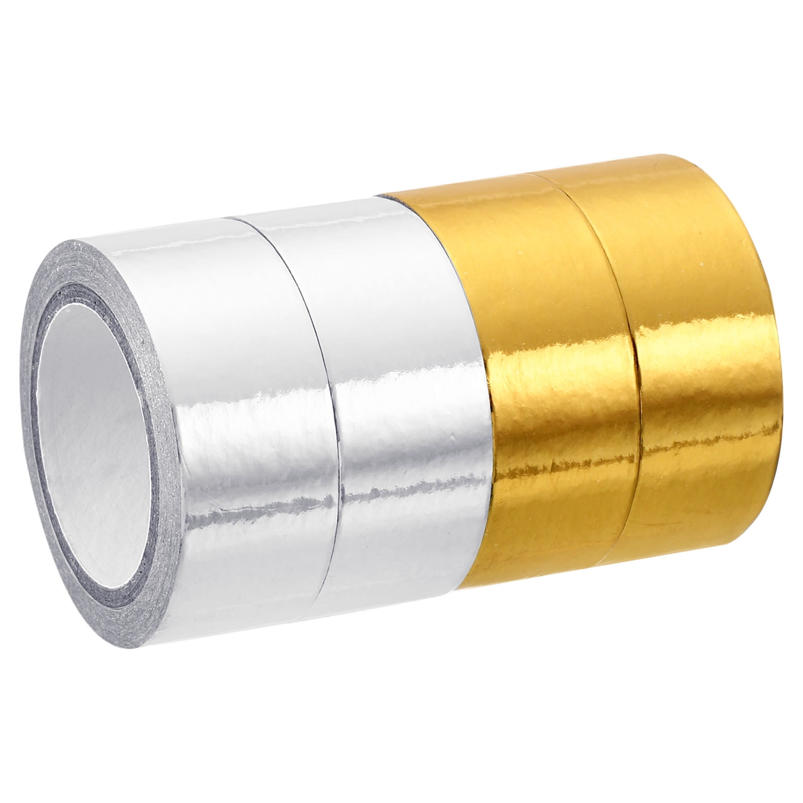 Uxcell Metallic Washi Tape 15mmx5m, 4 Pack Art Tapes Adhesive Gold Tone ...