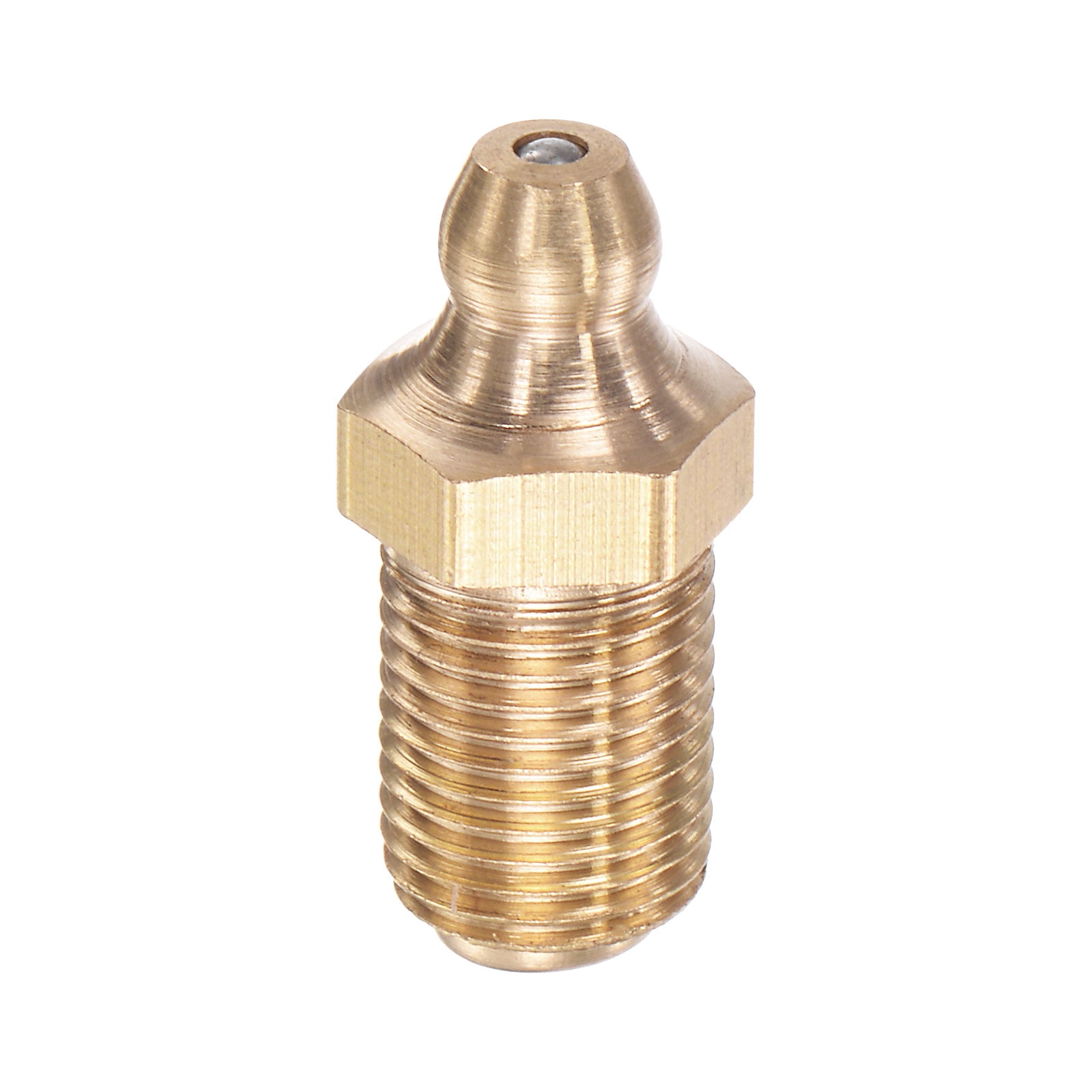 Uxcell Metric Brass Straight Hydraulic Grease Fitting M10 x 1mm ...
