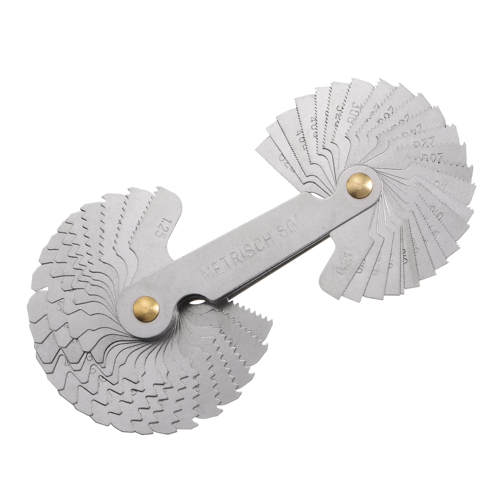 Uxcell Metric British Whitworth Screw Thread Pitch Gauge Tool Pitch ...