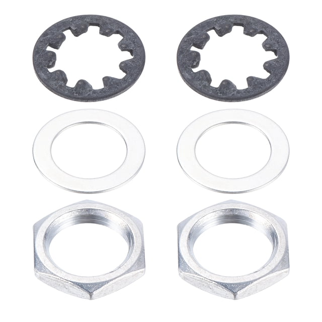 Uxcell Metric Guitar Nuts, Washers, Lock Washers for Guitar Input ...