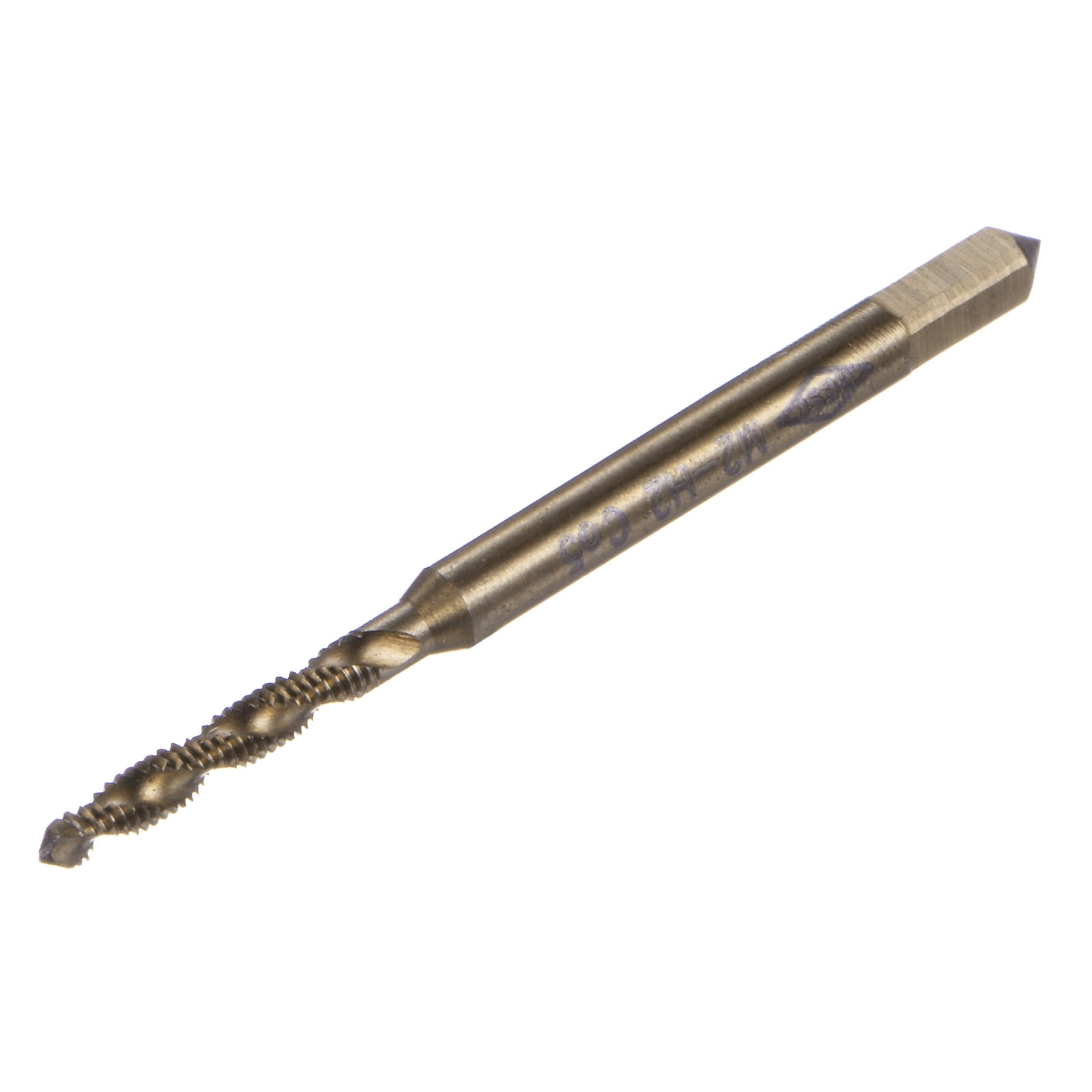 Uxcell Metric Spiral Flute Thread Taps M2 x 0.4 H2 HSS-CO Screw Threading Tap Tapping Tools ...