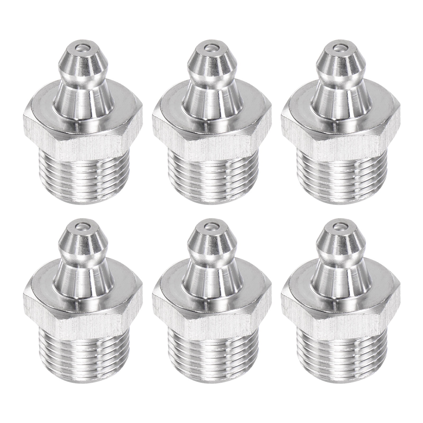 Uxcell Metric Stainless Steel Straight Grease Fitting Thread Hydraulic ...