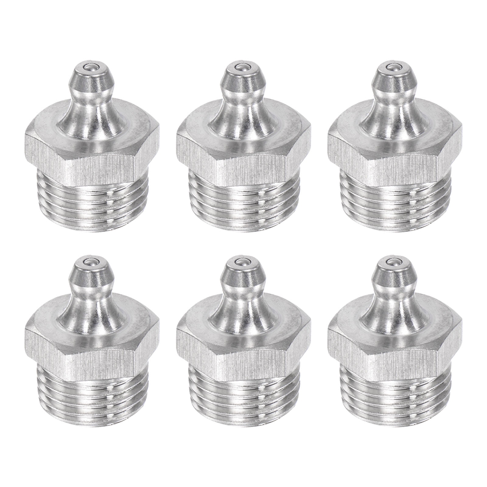 Uxcell Metric Stainless Steel Straight Grease Fitting Thread Hydraulic ...