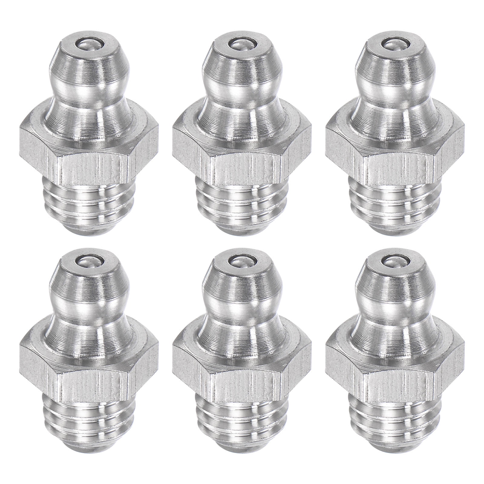 Uxcell Metric Stainless Steel Straight Grease Fitting Thread Hydraulic ...