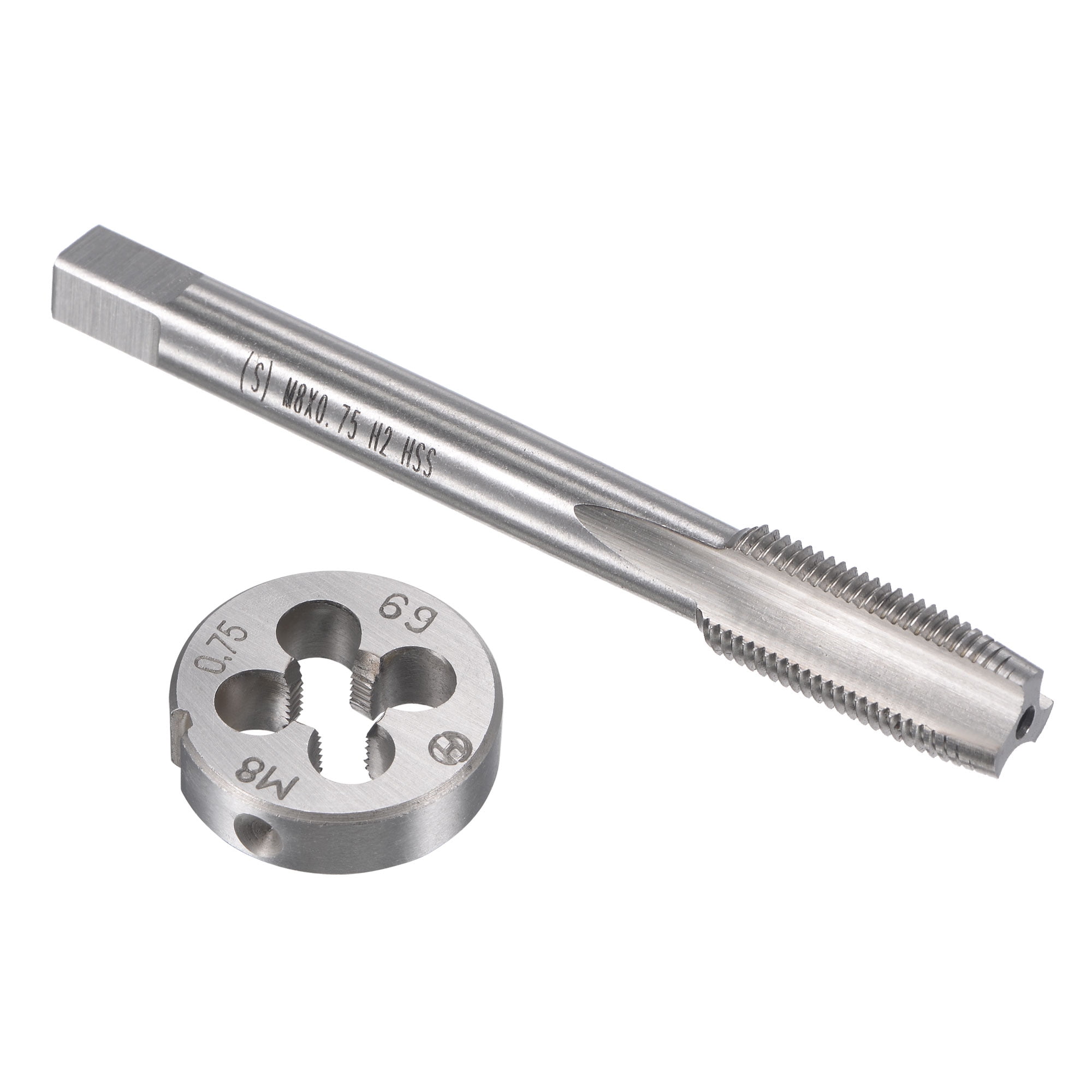 Uxcell Metric Tap and Die Set Machine Thread Screw Tap with Round Die ...