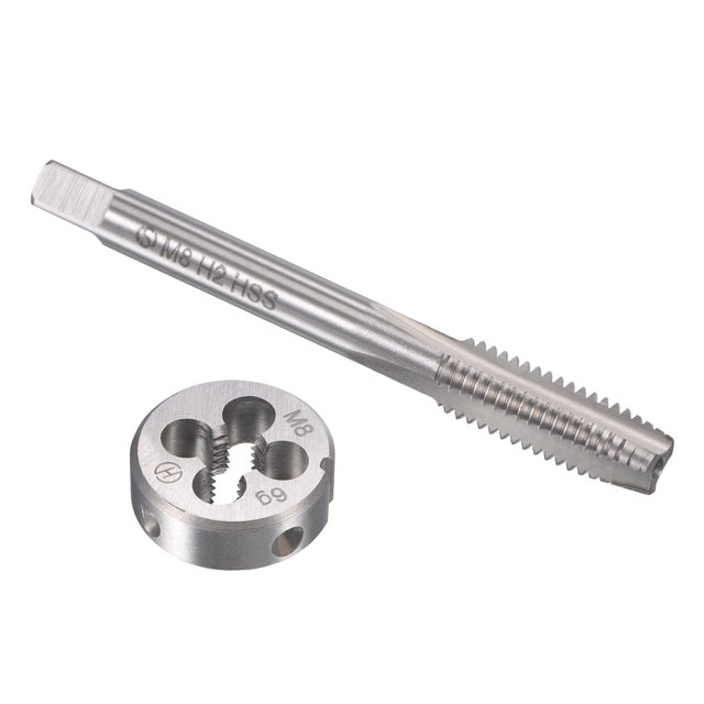 Uxcell Metric Tap and Die Set Machine Thread Screw Tap with Round Die ...