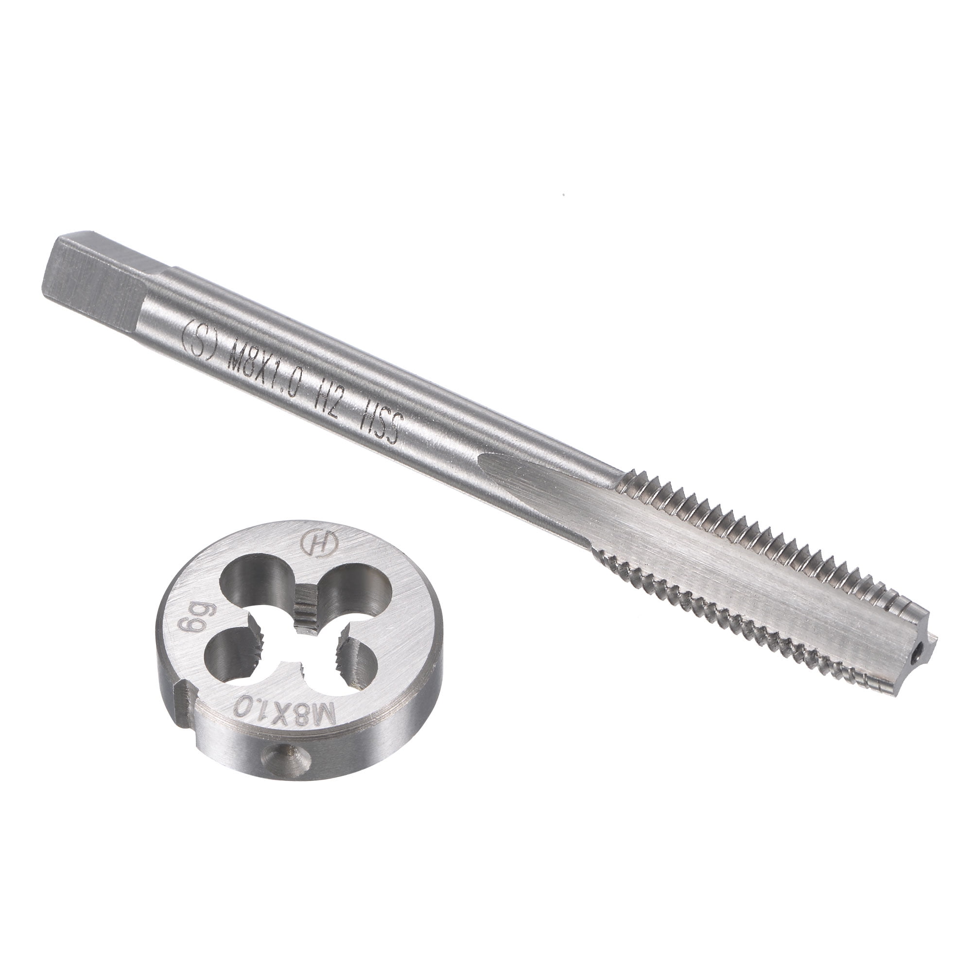 Uxcell Metric Tap and Die Set Machine Thread Screw Tap with Round Die ...