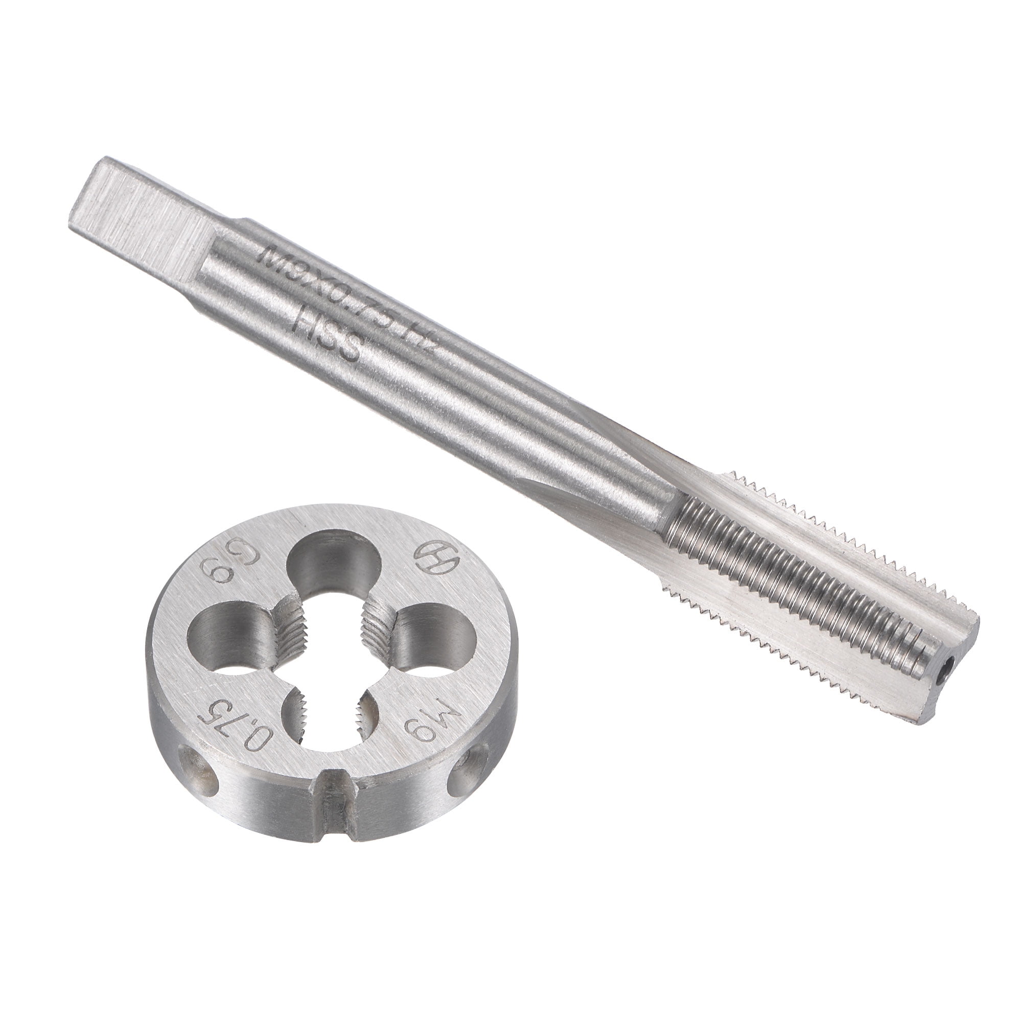 Uxcell Metric Tap and Die Set Machine Thread Screw Tap with Round Die ...