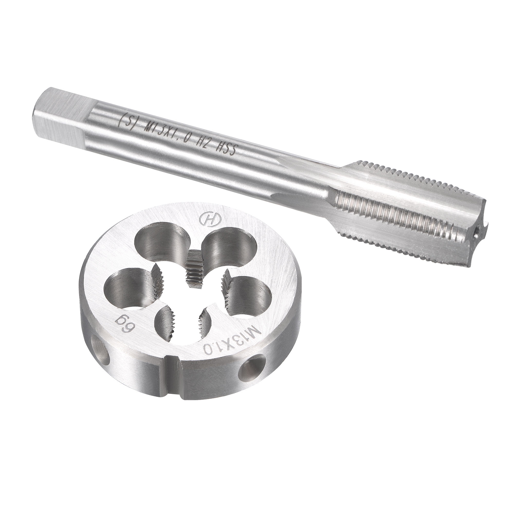 Uxcell Metric Tap and Die Set Machine Thread Tap with Round Die M13 x ...