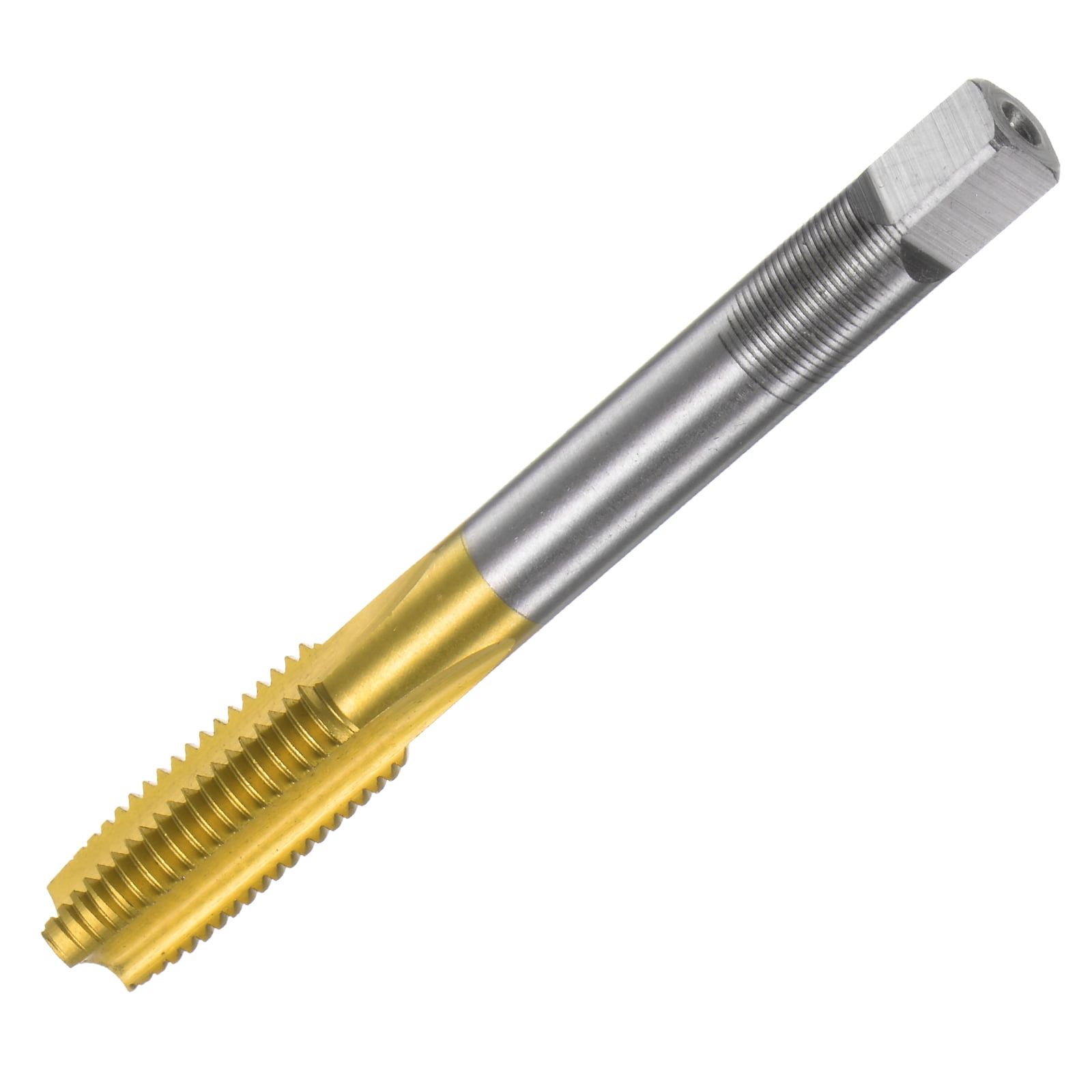 Uxcell Metric Thread Tap M10 x 1.25 Straight Flute Ti-Coated M35 High ...