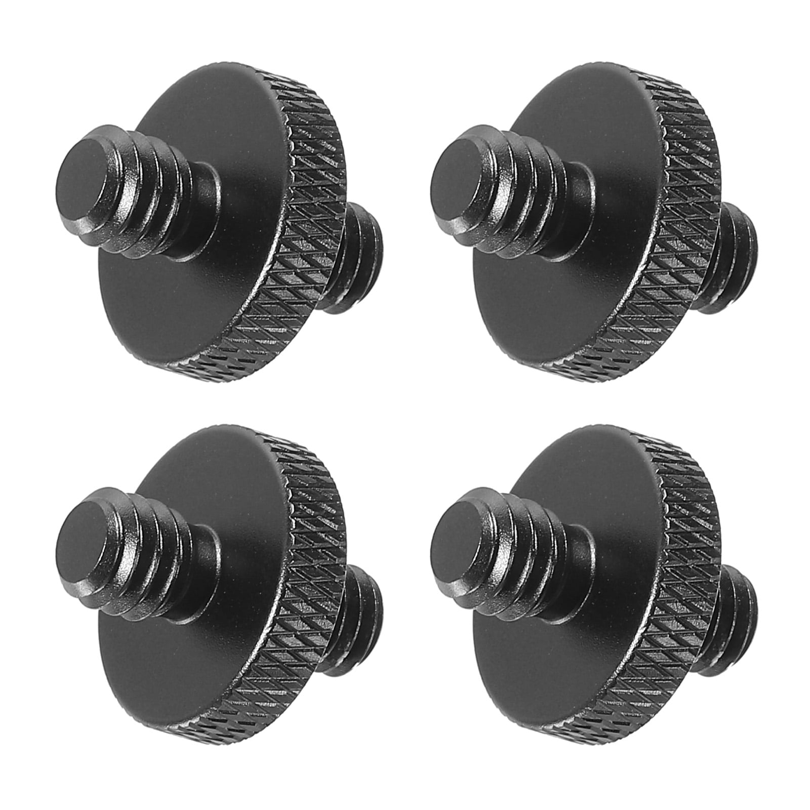 Uxcell Mic Stand Adapter M6 Male to 1/4 Male Thread Tripod Screw Double ...