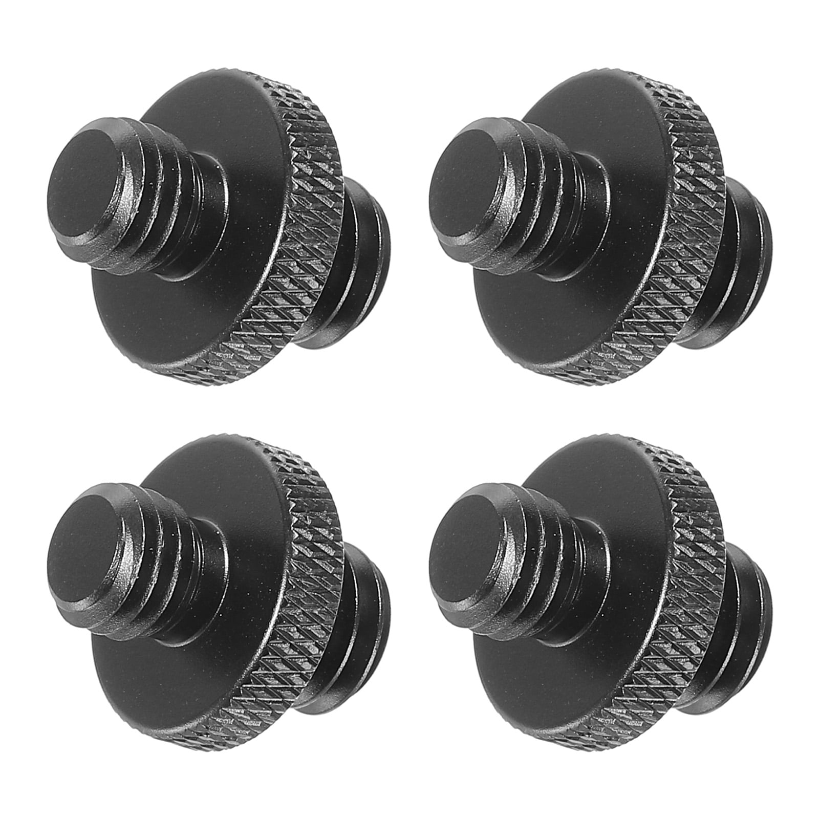 Uxcell Mic Stand Adapter M8 Male to 3/8 Male Thread Tripod Screw Double ...