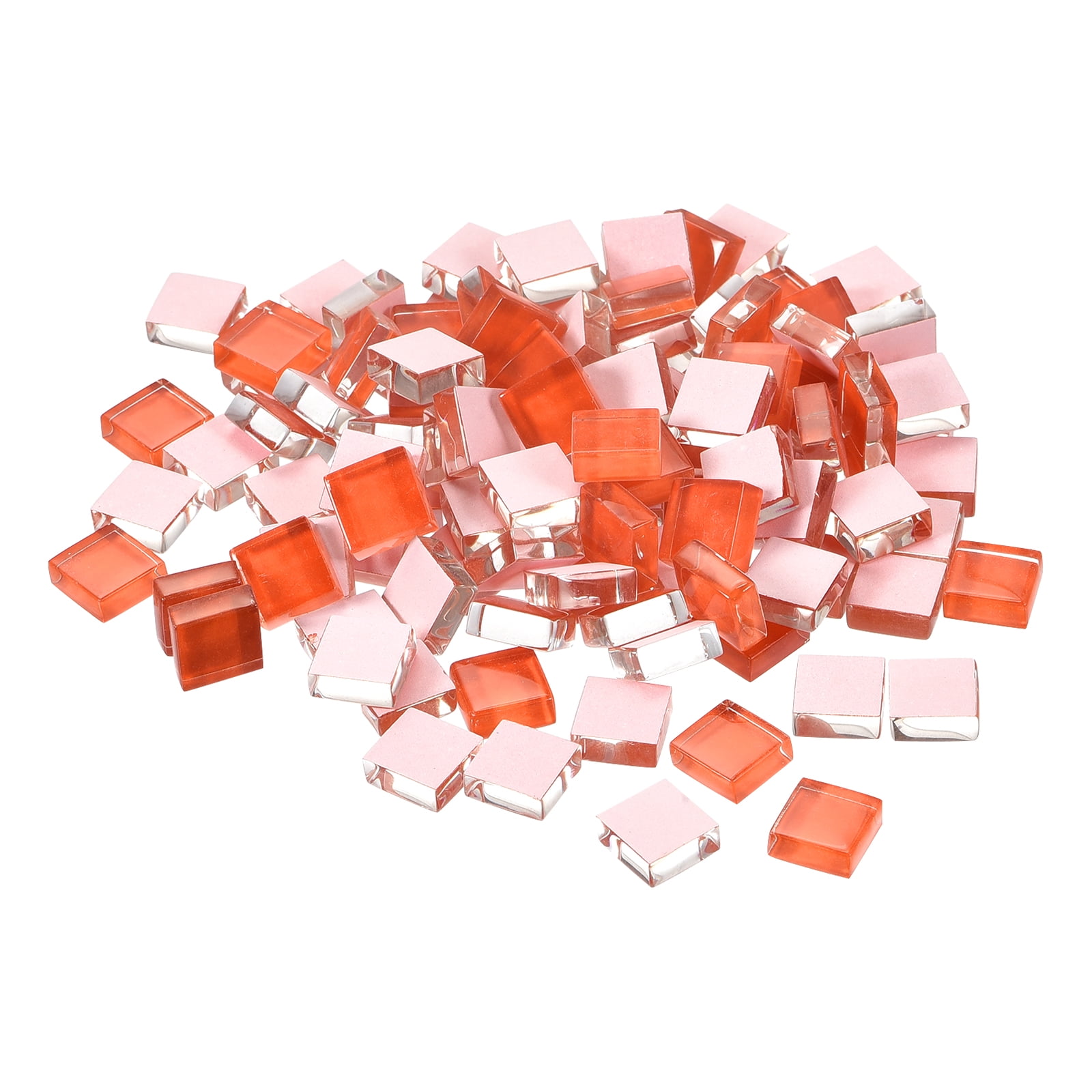 Uxcell Micro Glass Tiny Mini Mosaic Tile Orange 220 Pack - Walmart.com