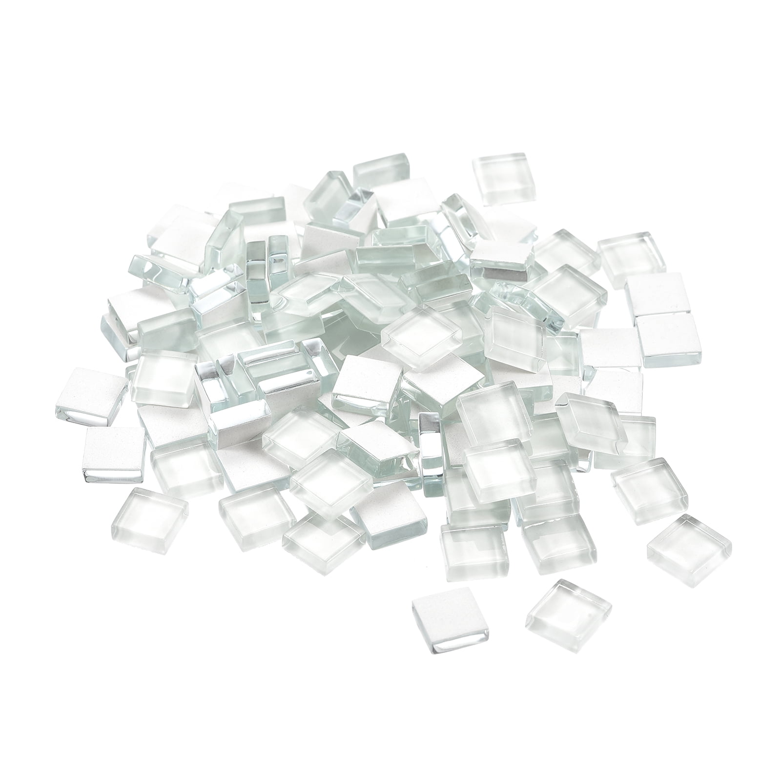 Uxcell Micro Glass Tiny Mini Mosaic Tile White 220 Pack - Walmart.com