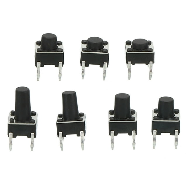 Uxcell Micro Momentary Tact Switch Kit Tactile Push Button Switch 10 ...