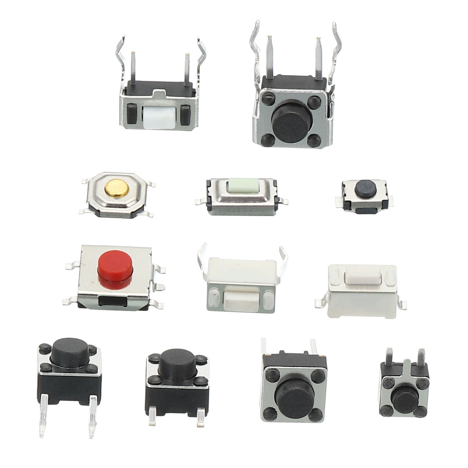 Uxcell Micro Momentary Tact Switch Kit Tactile Push Button Switch 12 ...