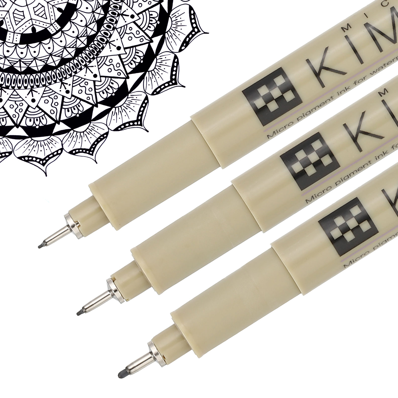 Uxcell Micro Pen Set, 3Pcs Multiliner Fine Point Drawing Pens FineLiner ...