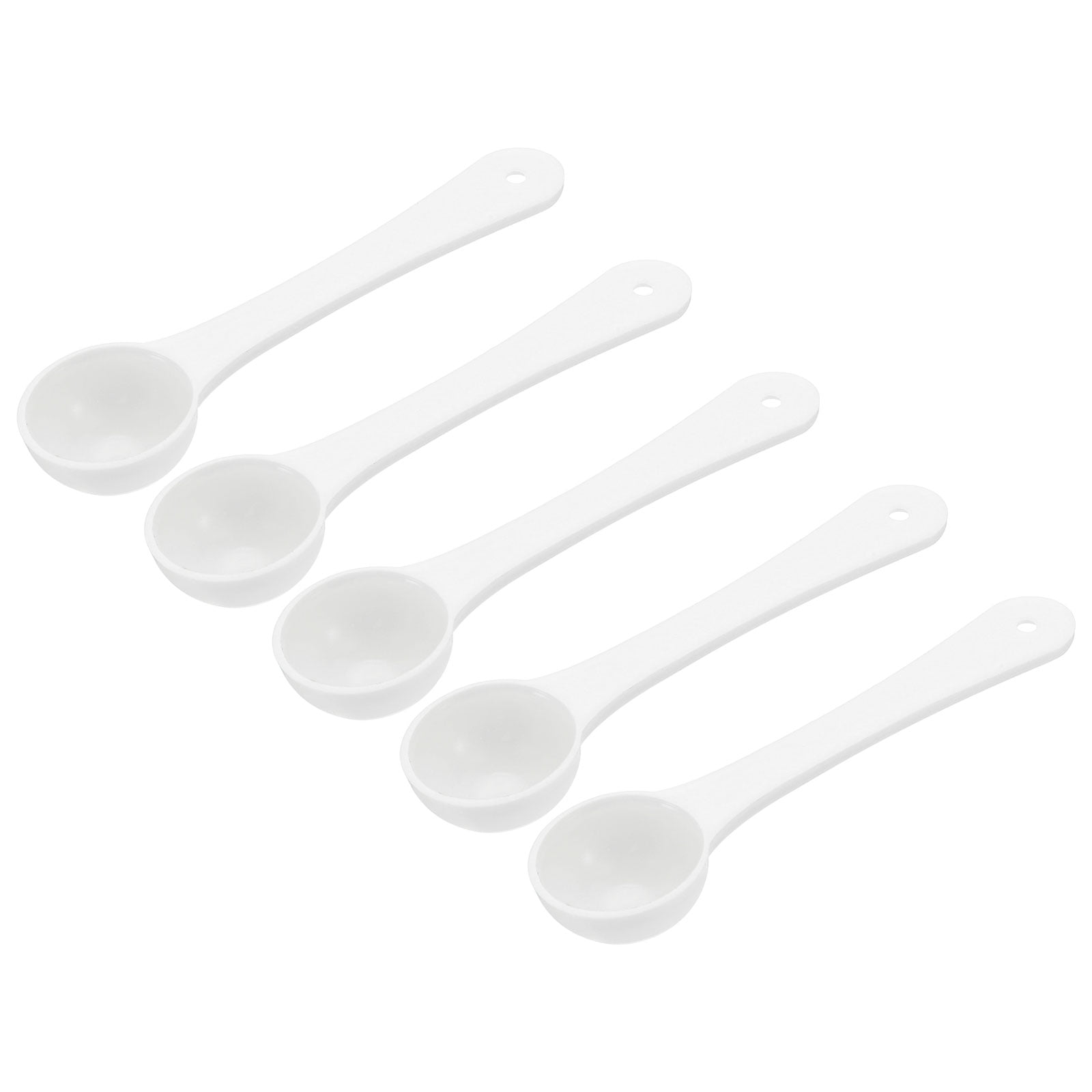 Uxcell Micro Spoons 1 Gram Measuring Scoop Plastic Round Bottom Mini ...