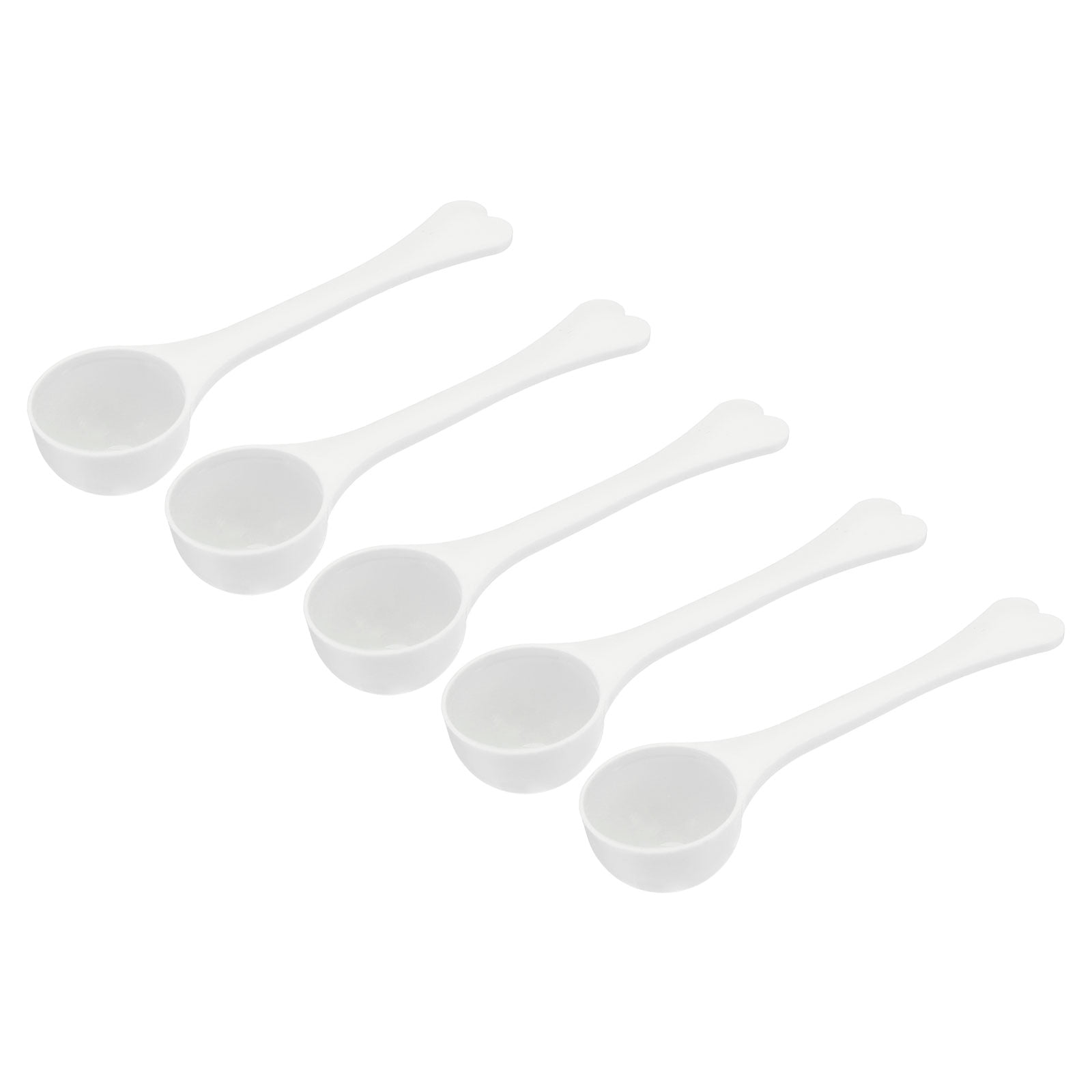 Uxcell Micro Spoons 3 Gram Measuring Scoop Plastic Round Bottom Mini ...