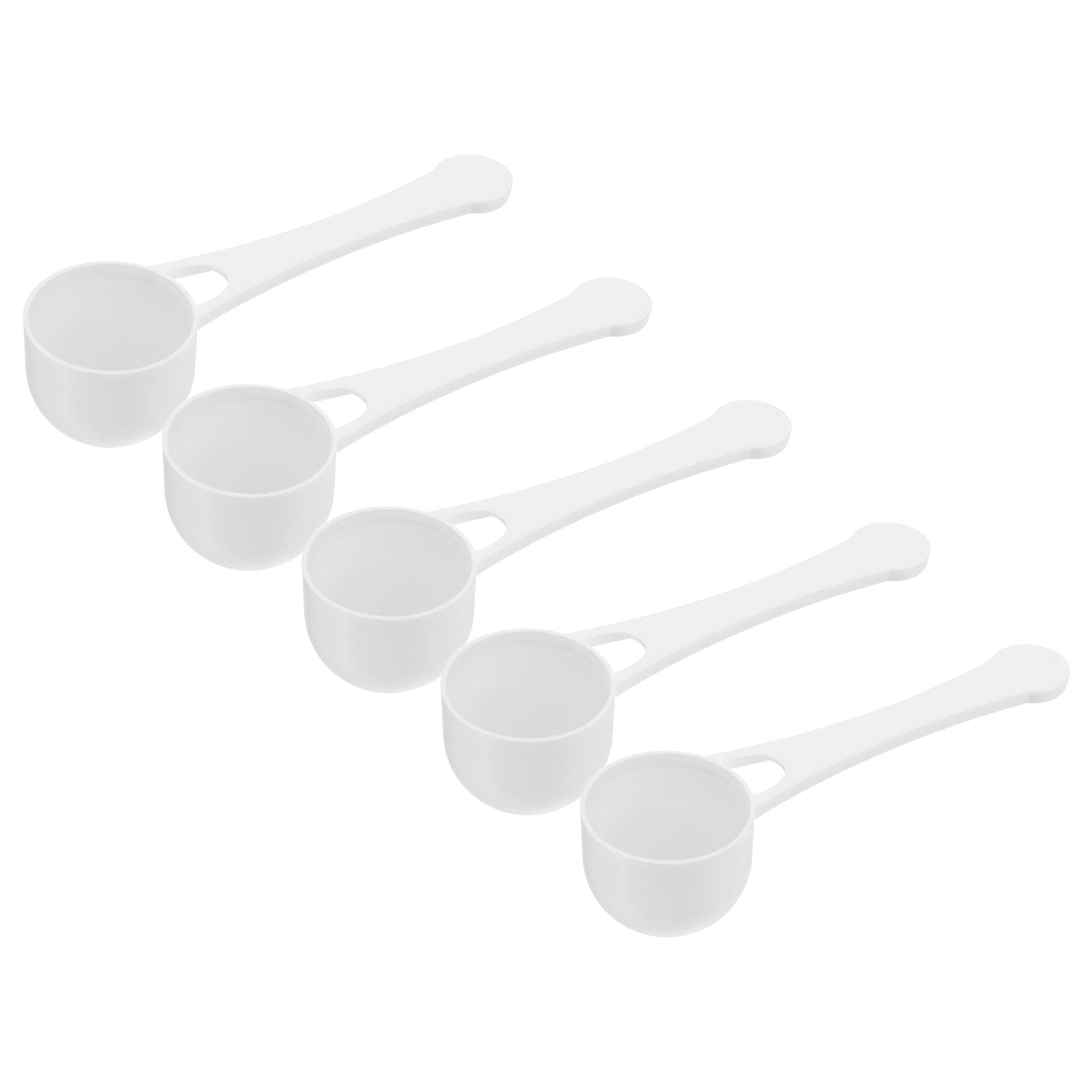 Uxcell Micro Spoons 5 Gram Measuring Scoop Plastic Round Bottom Mini ...