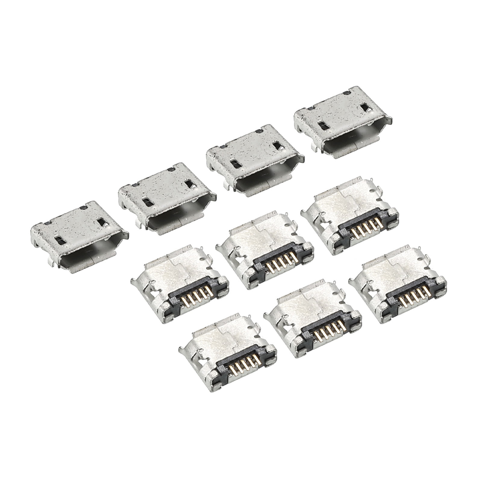 Uxcell Micro USB Type B Connector 5Pins Female Plug Socket 90 Degree ...