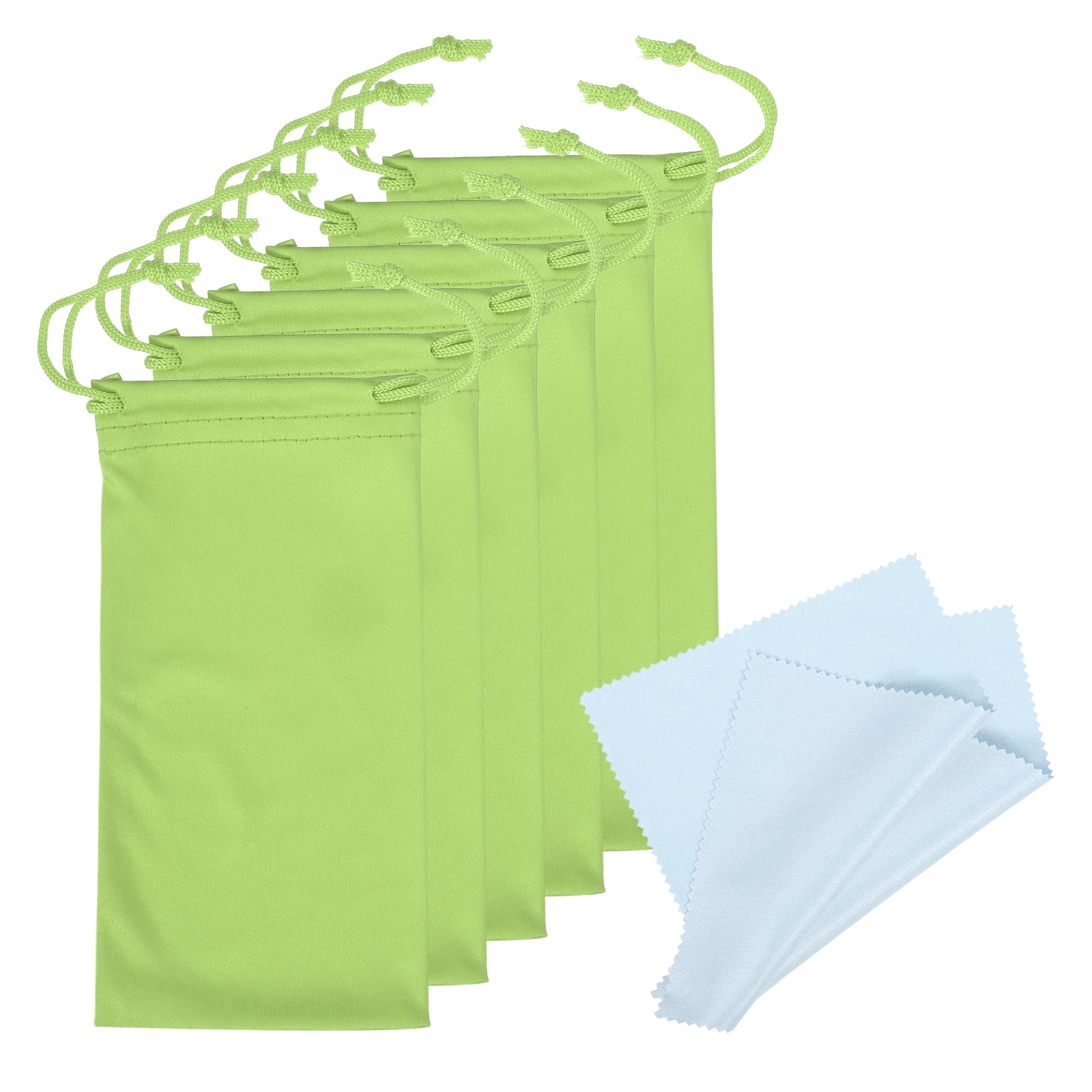 Uxcell Microfiber Glasses Bag Sunglasses Pouch with Eyeglasses Cleaning ...