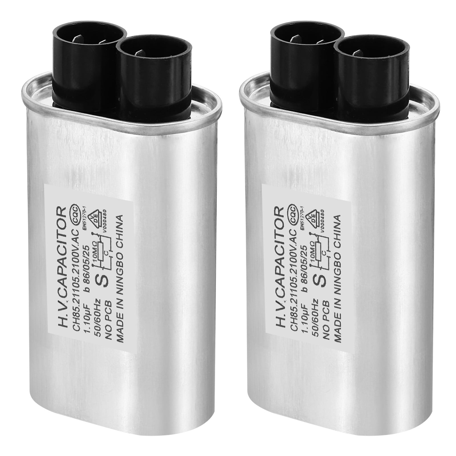 Uxcell Microwave Capacitor, 2 Pack 1.1uF AC 2100V High Voltage ...