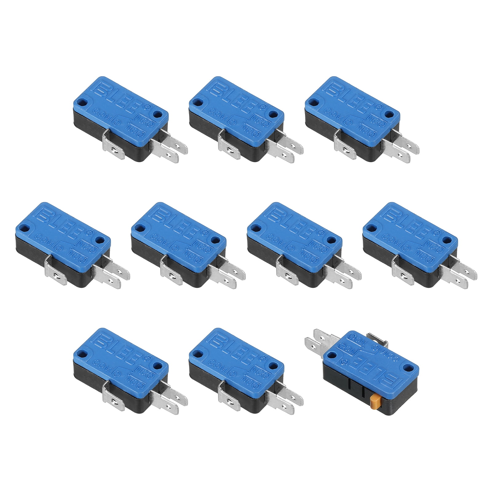 Uxcell Microwave Oven Door Cherry Button SPDT 250V 3A 1NO 1NC Blue ...