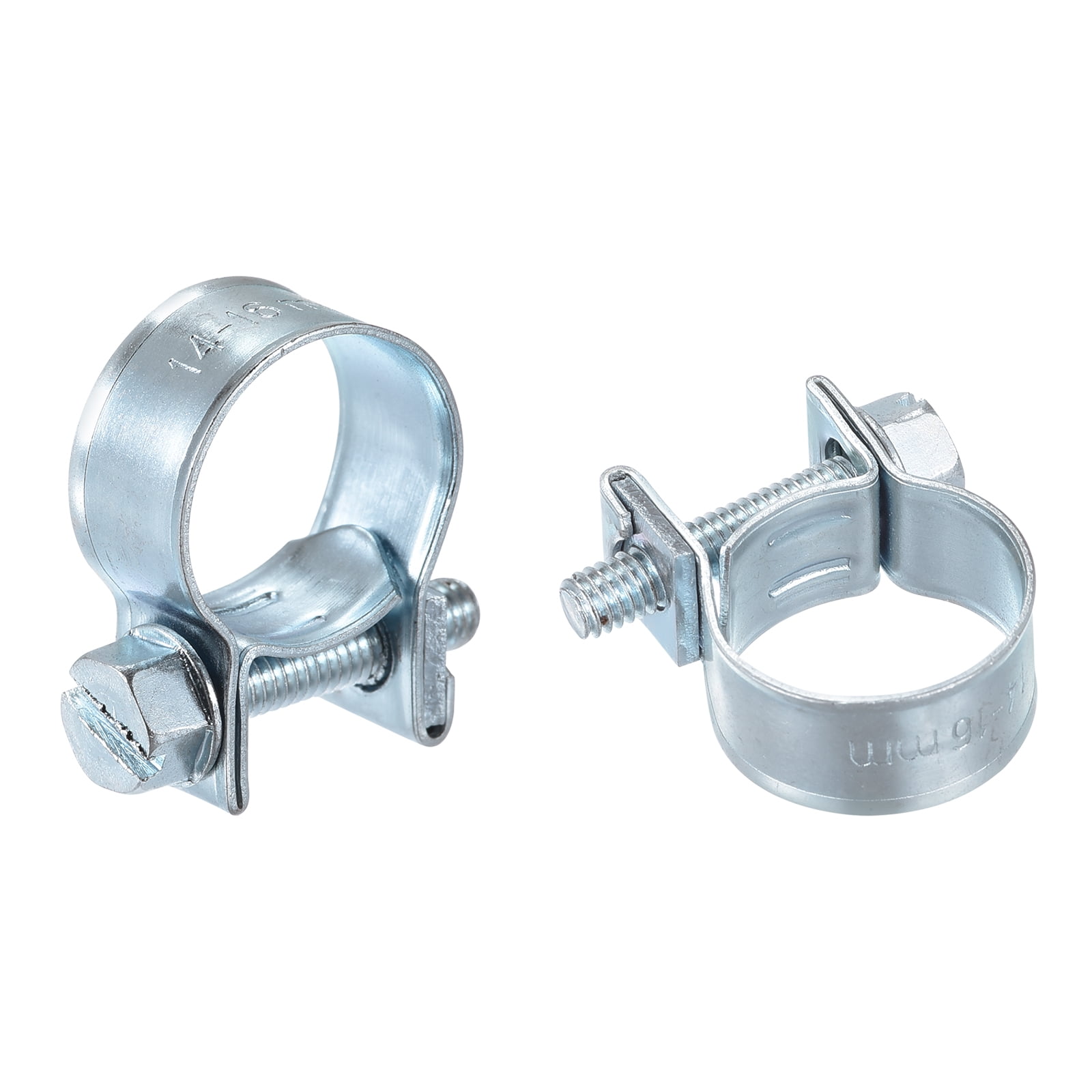 Uxcell Mini 15Pcs Fuel Line Pipe Hose Clamp Clip, 14-16mm Fuel ...