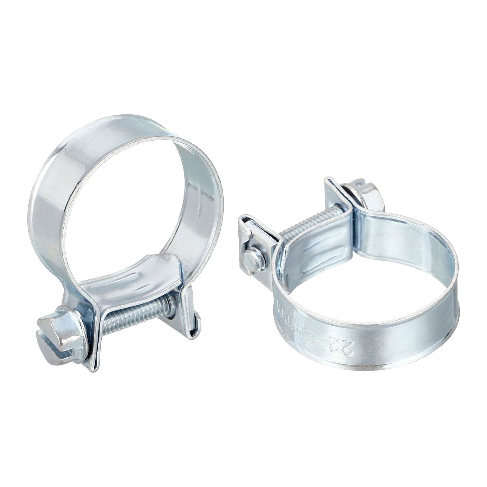 Uxcell Mini 15Pcs Fuel Line Pipe Hose Clamp Clip, 22-24mm Fuel ...