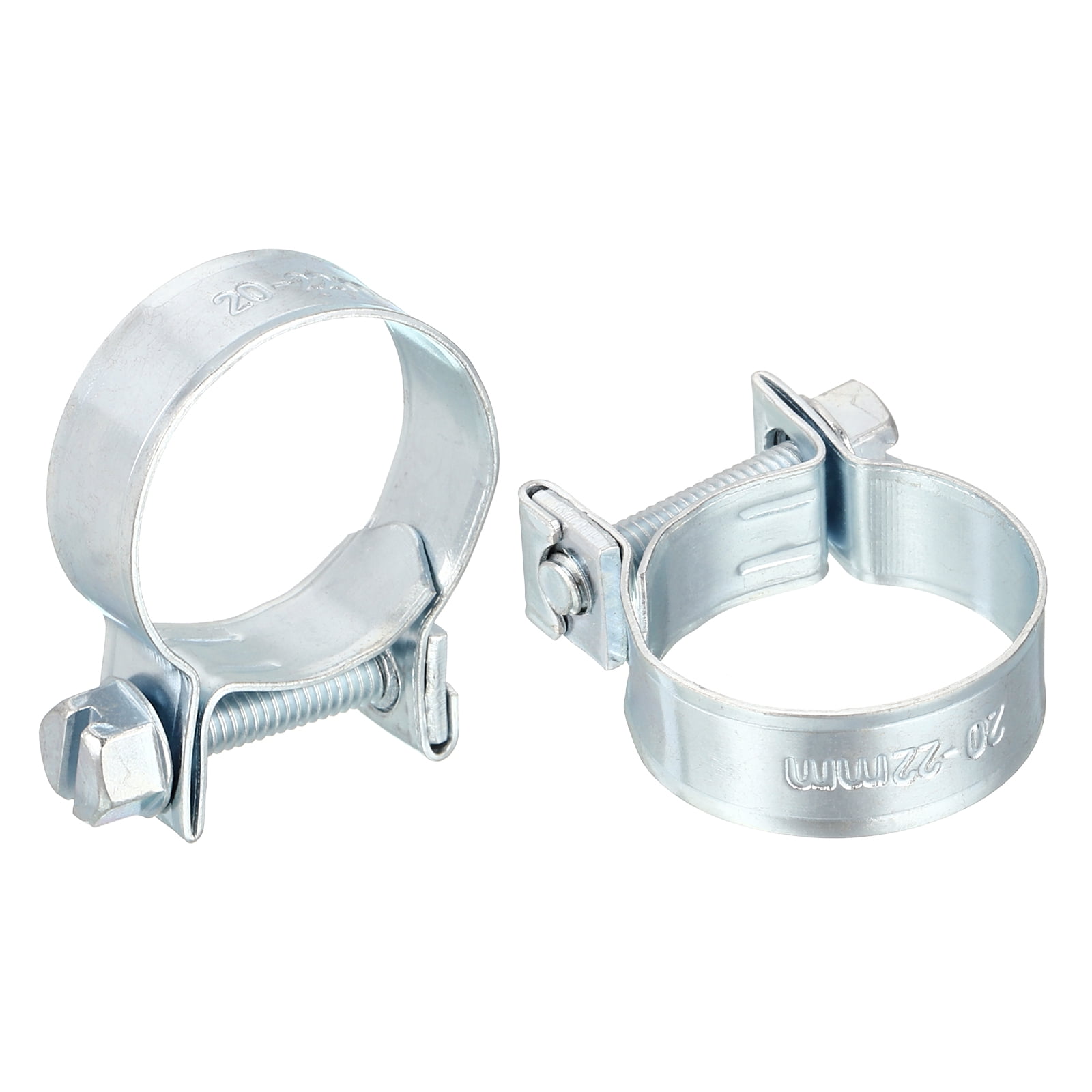 Uxcell Mini 25Pcs Fuel Line Pipe Hose Clamp Clip, 20-22mm Fuel ...