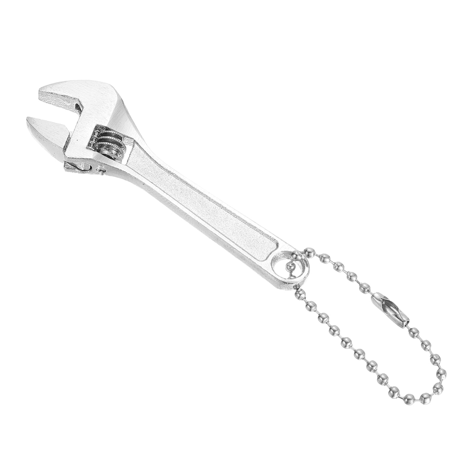 Uxcell Mini Adjustable Wrench 2.5" Tiny Spanner Keychain Hand Knurl ...