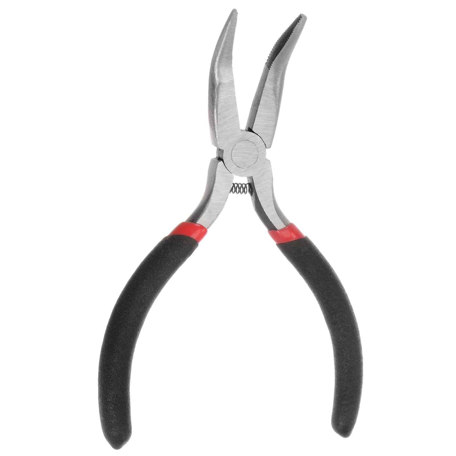 Uxcell Mini Bent Nose Pliers 5" Toothed Curved Precision Plier with ...