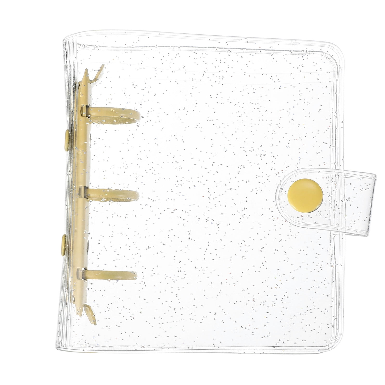 Uxcell Mini Binder Cover, 4.3 Inch PVC Clear Binder Protector 3 Ring ...